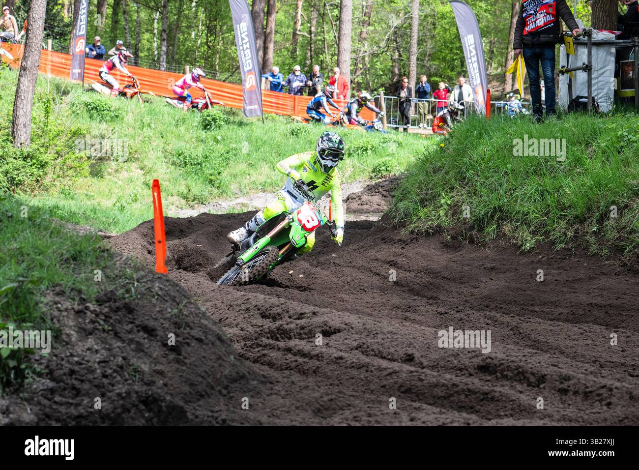 OLDEBROEK, NETHERLANDS - APRIL 26: 3 Romain Febvre of France during the ...