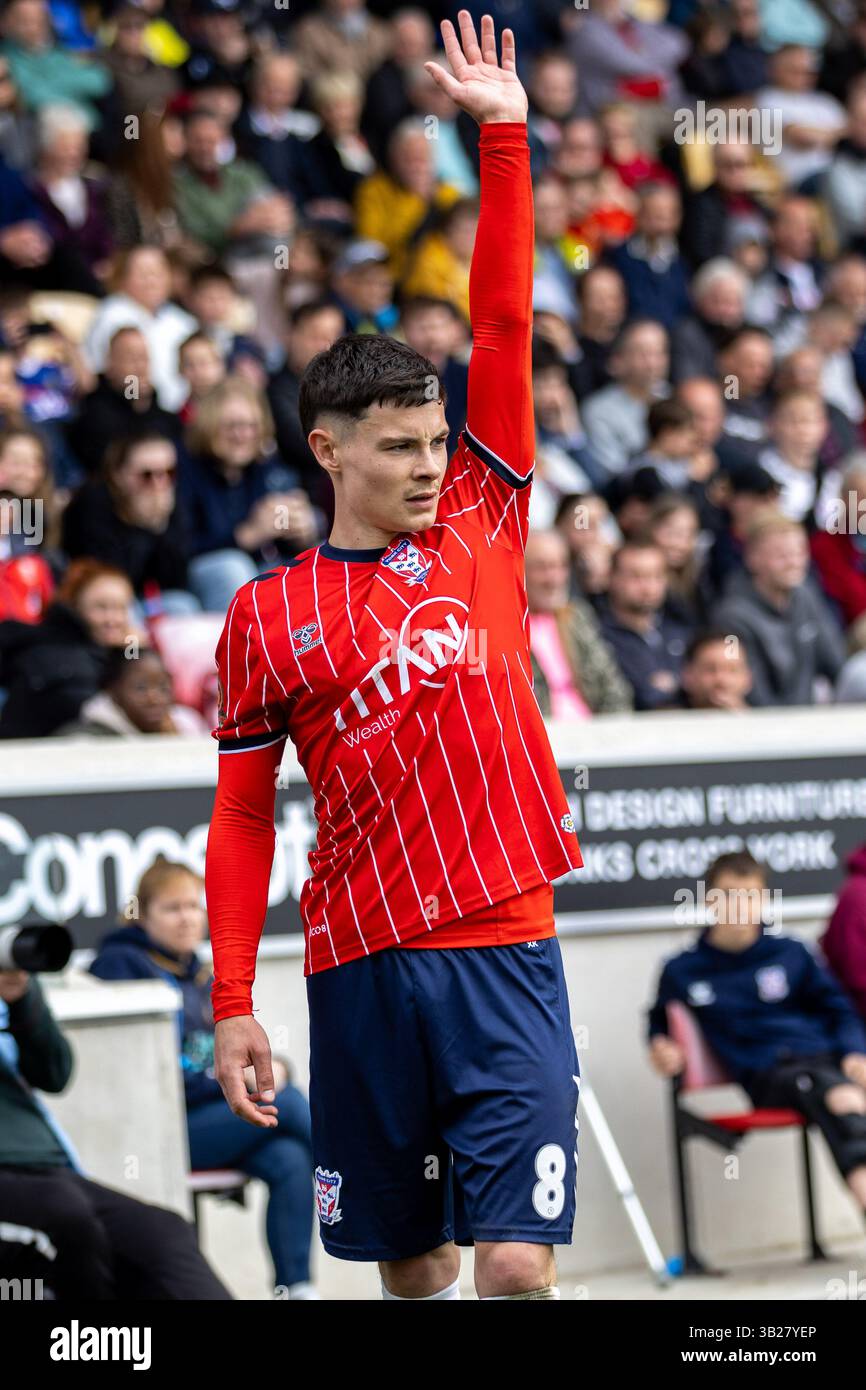 York, United Kingdom, 26 April 2025, Alex Hunt at the York City VS ...