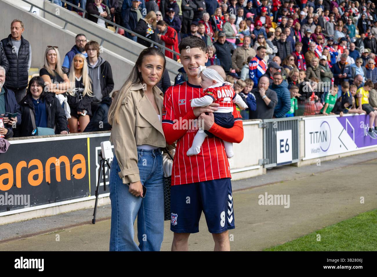 York, United Kingdom, 26 April 2025, Alex Hunt with his family at the ...