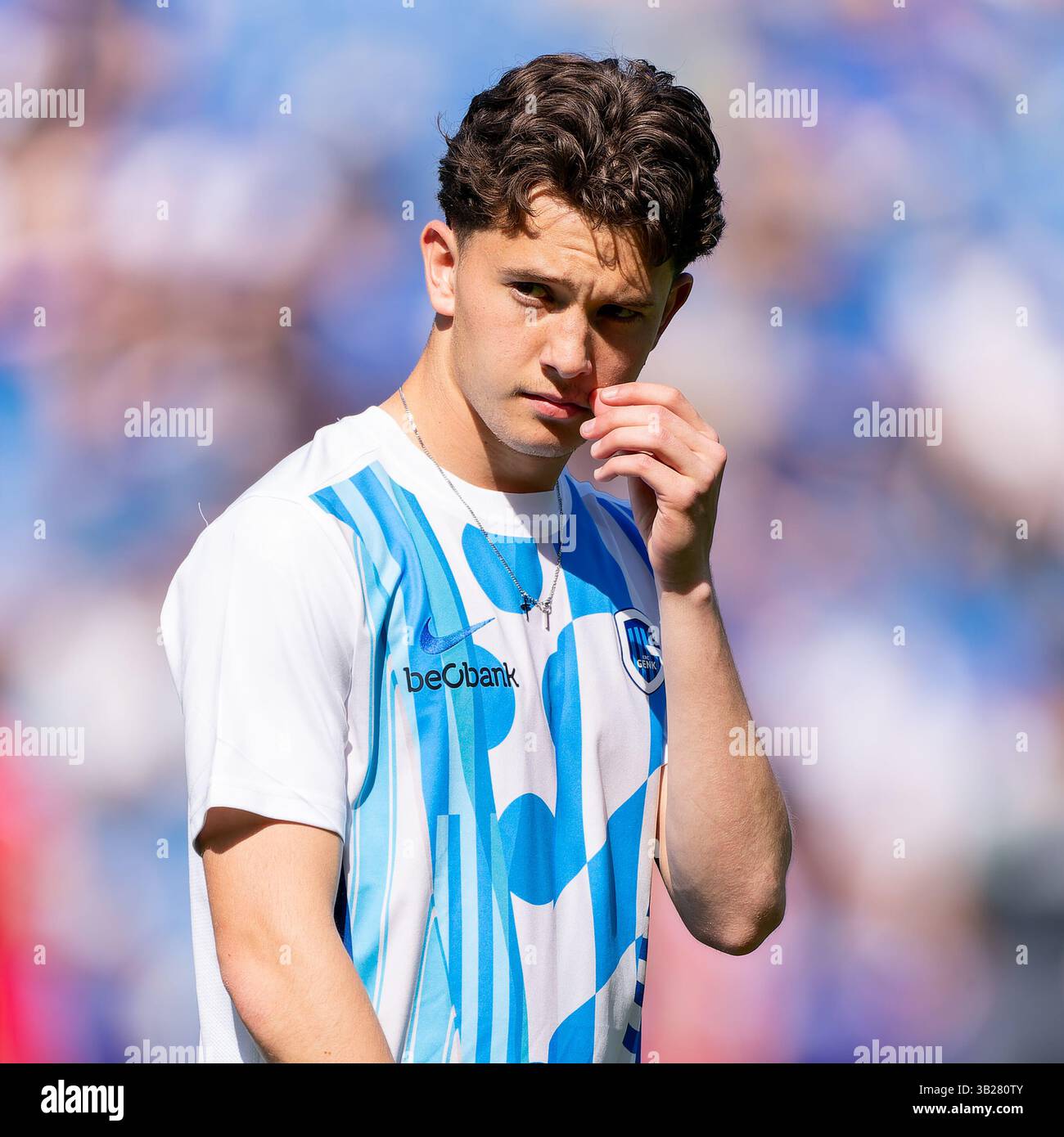 Genk, Belgium. 27th Apr, 2025. GENK, BELGIUM - APRIL 27: Konstantinos ...