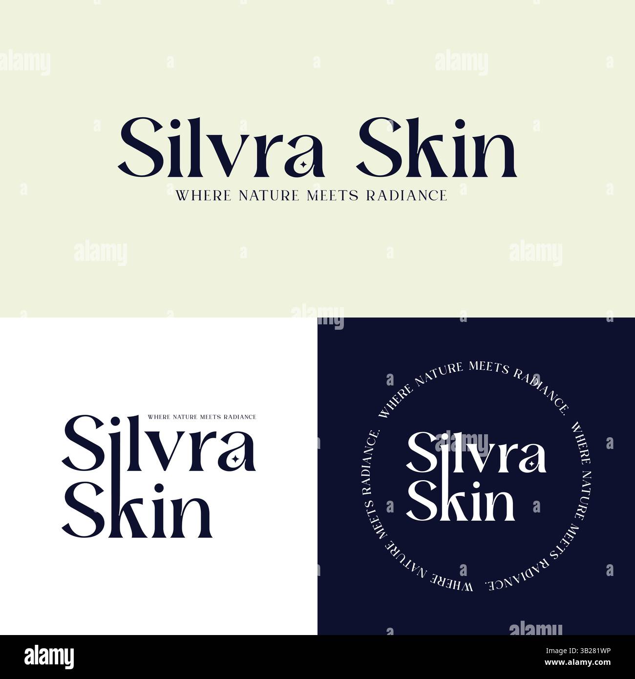 Silvra skin beauty brand logo design vector Stock Vector Image & Art ...