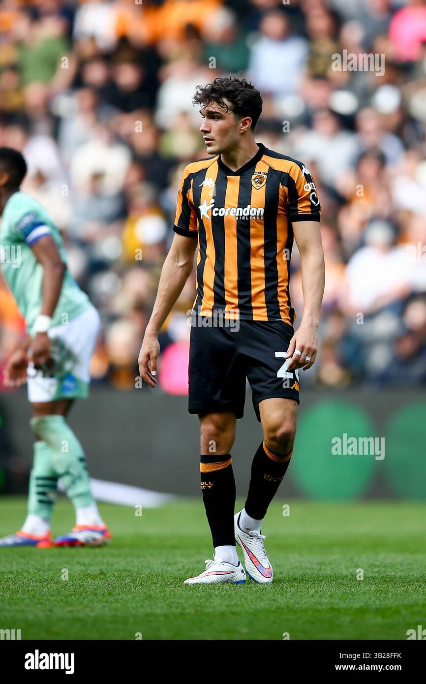MKM Stadium, Hull, England - 26th April 2025 Kyle Joseph (28) of Hull ...