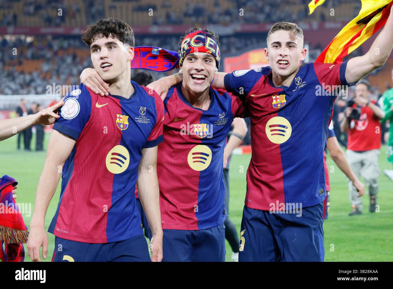 Spanish King Cup (Copa del Rey) final soccer match FC Barcelona vs Real ...