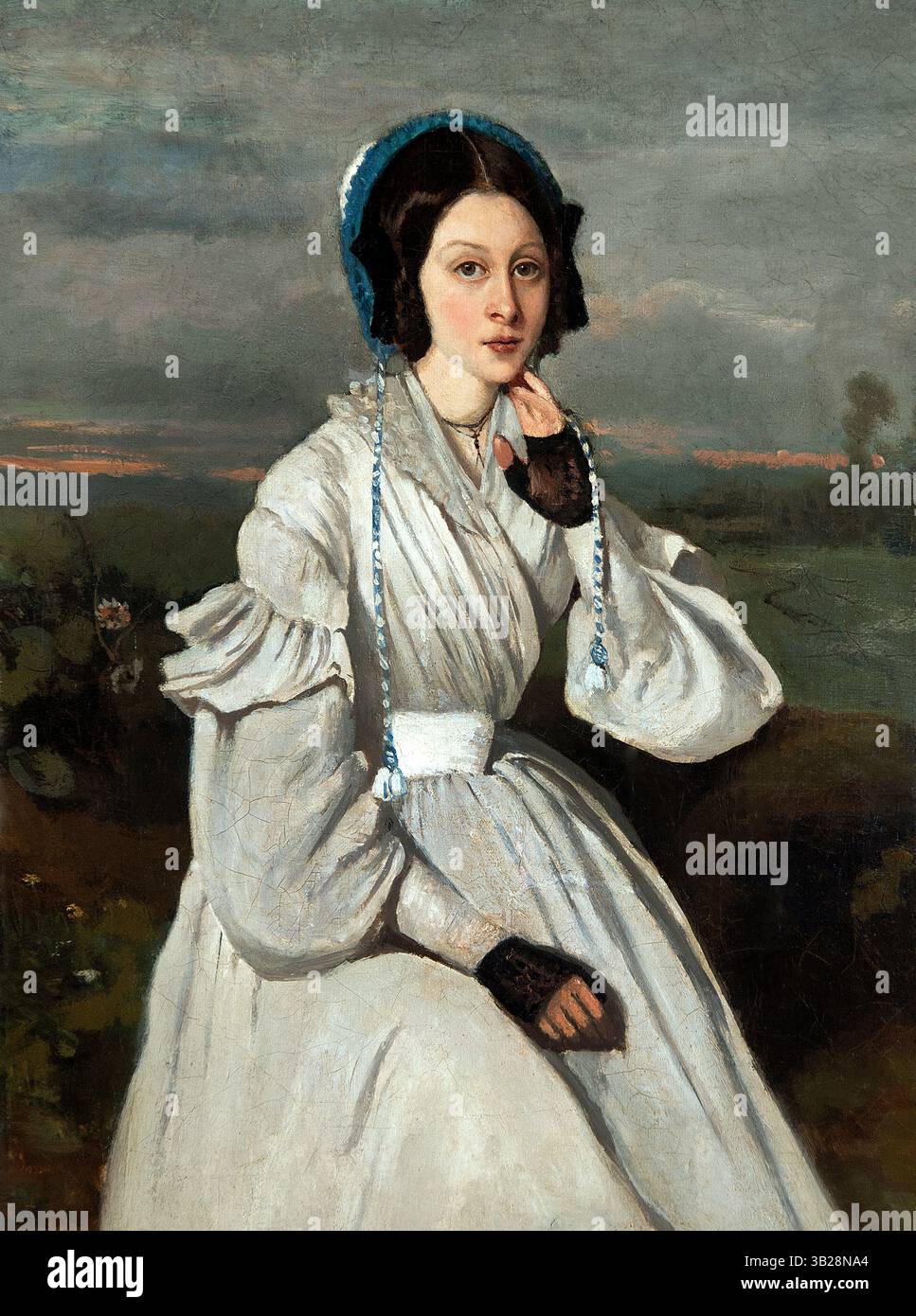 Claire Sennegon 1837 by Jean-Baptiste Camille Corot 1796-1875 France French Louvre Paris Stock ...