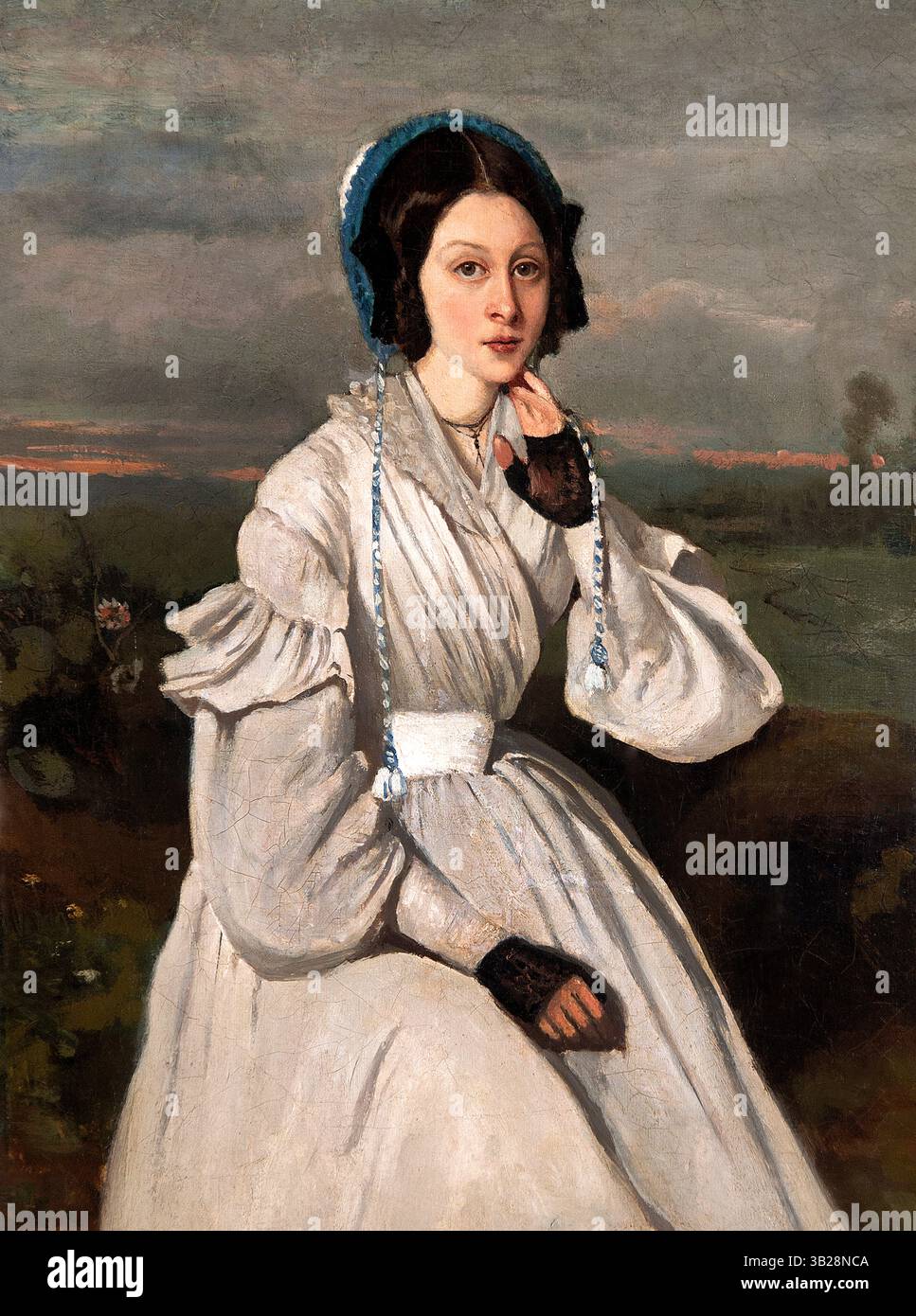 Claire Sennegon 1837 by Jean-Baptiste Camille Corot 1796-1875 France French Louvre Paris Stock ...