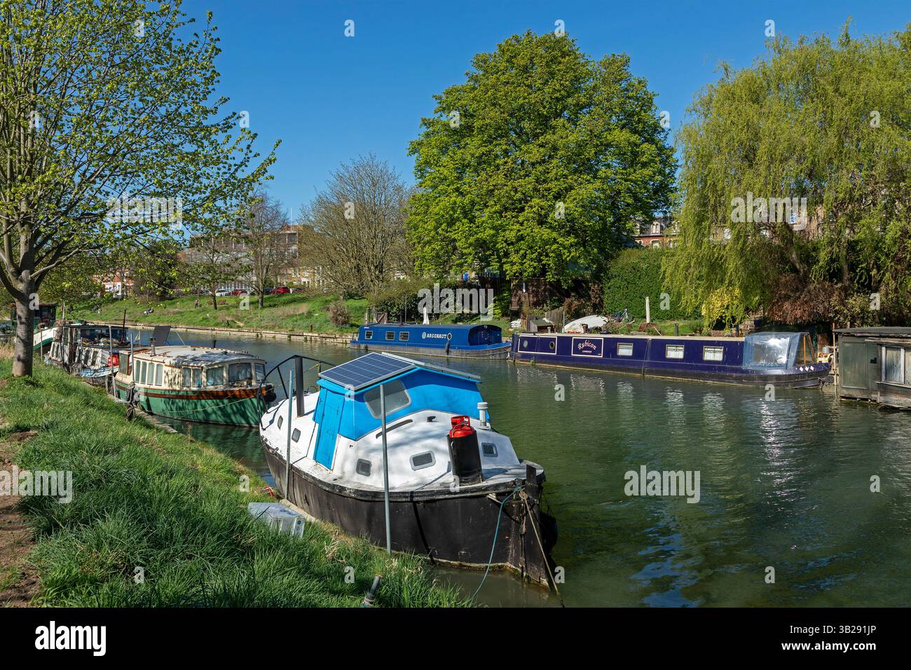 Boats, River Cam, Cambridge, England, Great Britain Stock Photo - Alamy
