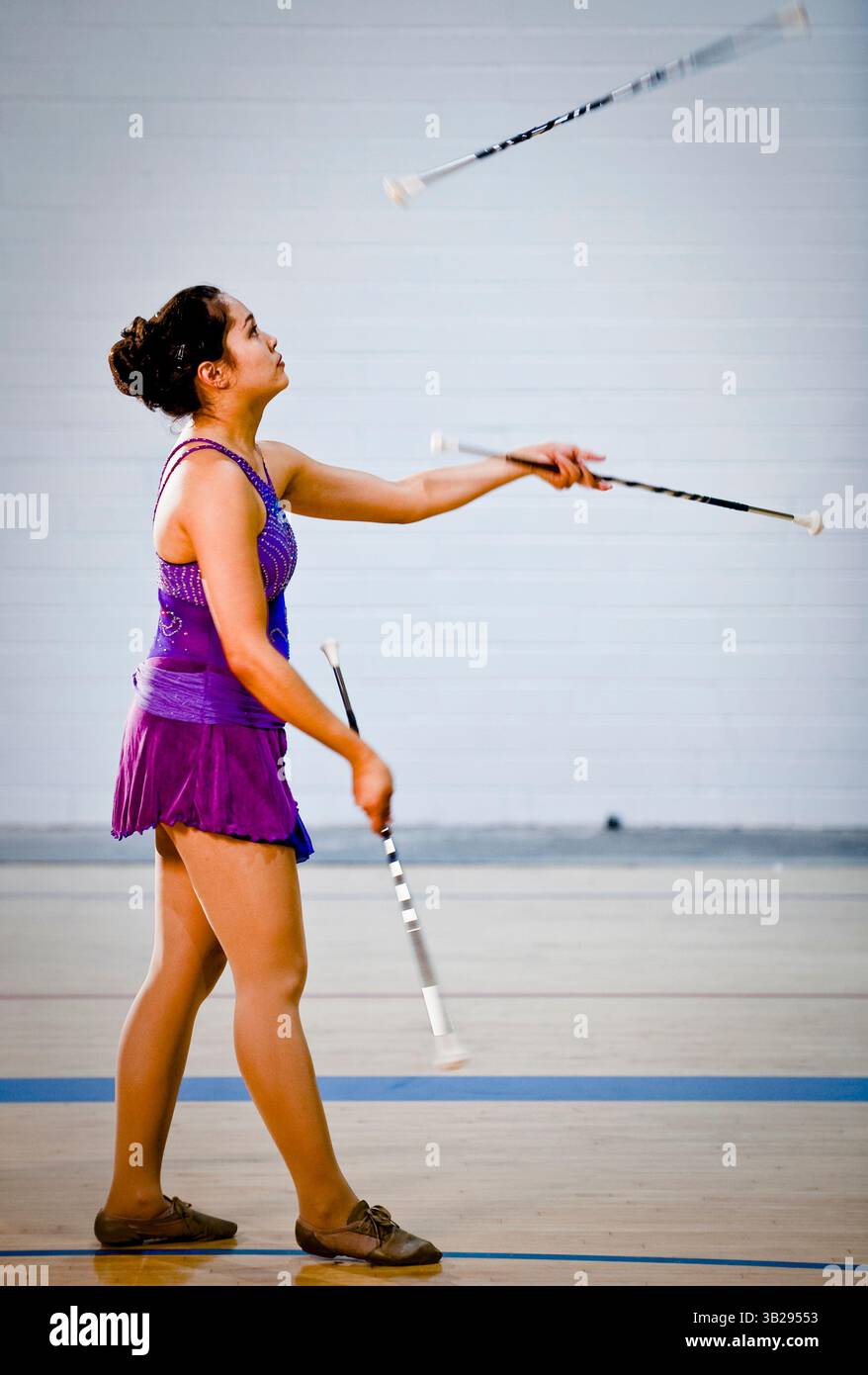 Elite baton twirler Aryn Bigler of Roseville, recently competed in the ...