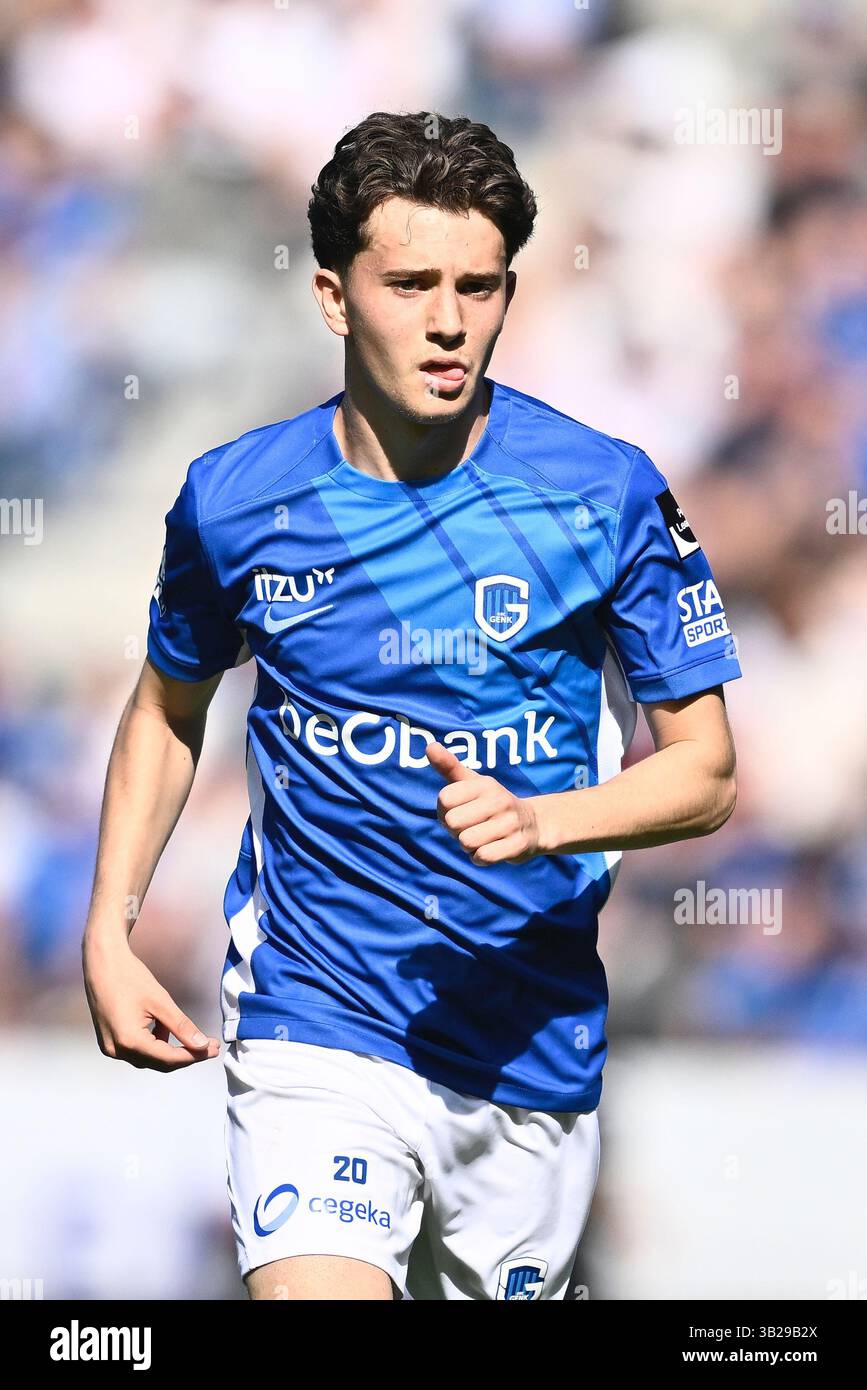 Genk's Konstantinos Kos Karetsas pictured during a soccer match between ...