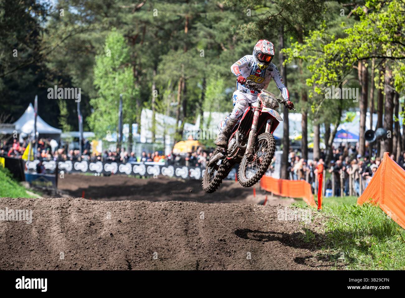 OLDEBROEK, NETHERLANDS - APRIL 26: 111 Damien Knuiman of Belgium during ...