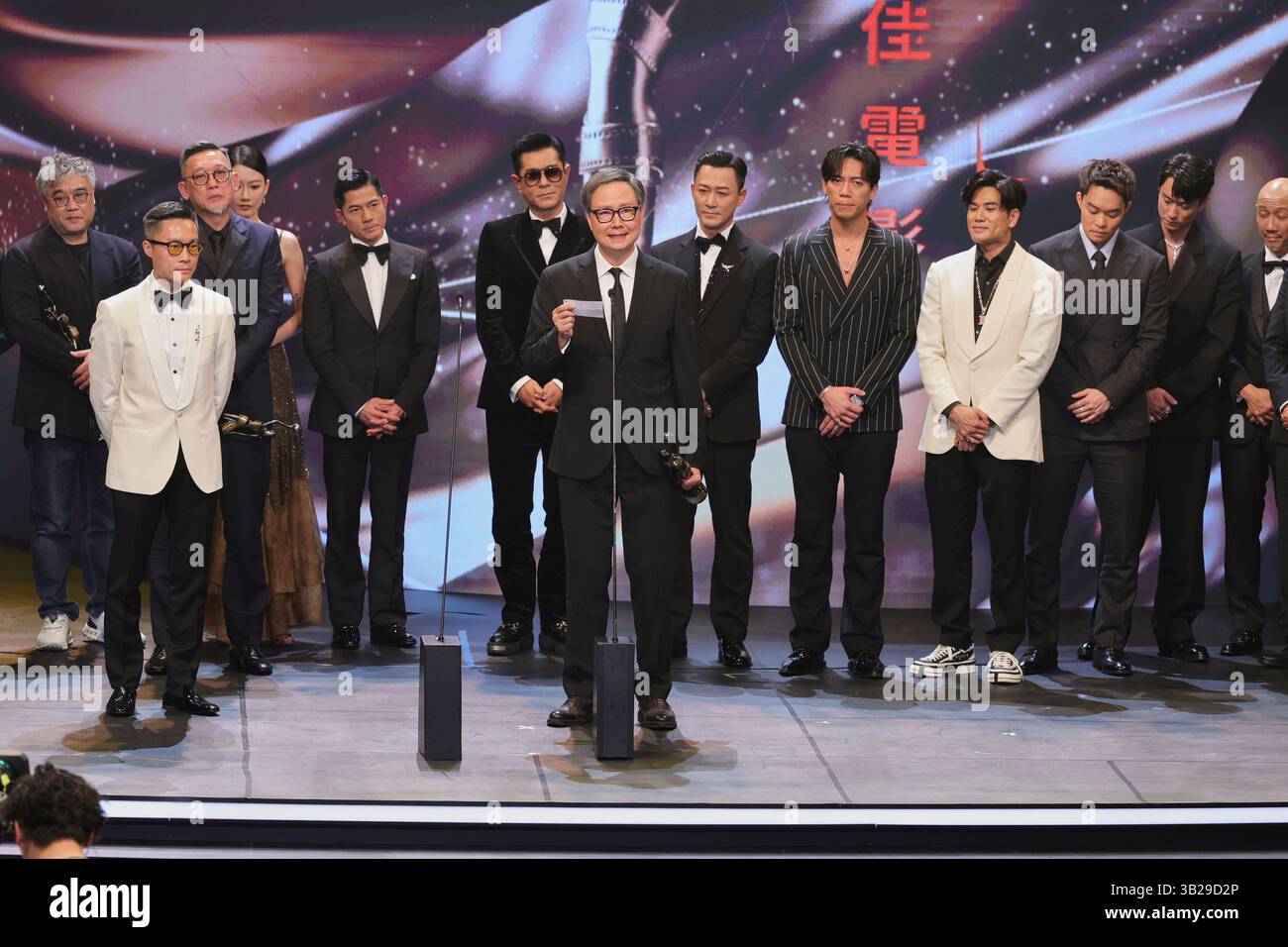 Producer John Chong speaks with the cast and crew of "Twilight of the ...