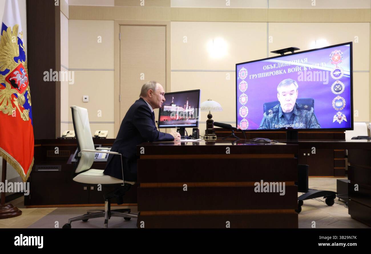 Odintsovsky District, Russia. 26th Apr, 2025. Russian President ...