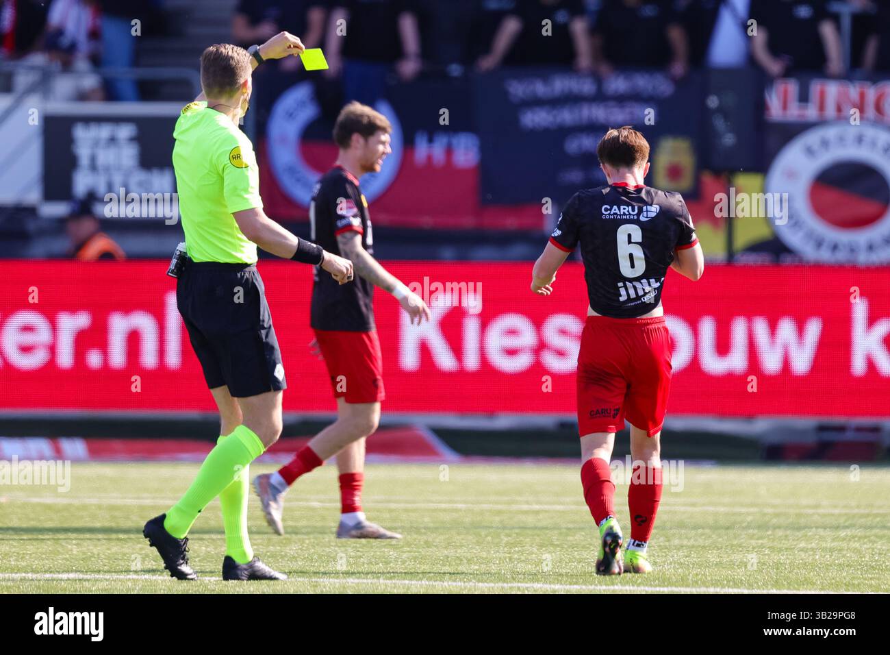 Rotterdam, Netherlands. 27th Apr 2025. Rotterdam - Yellow card Xander ...