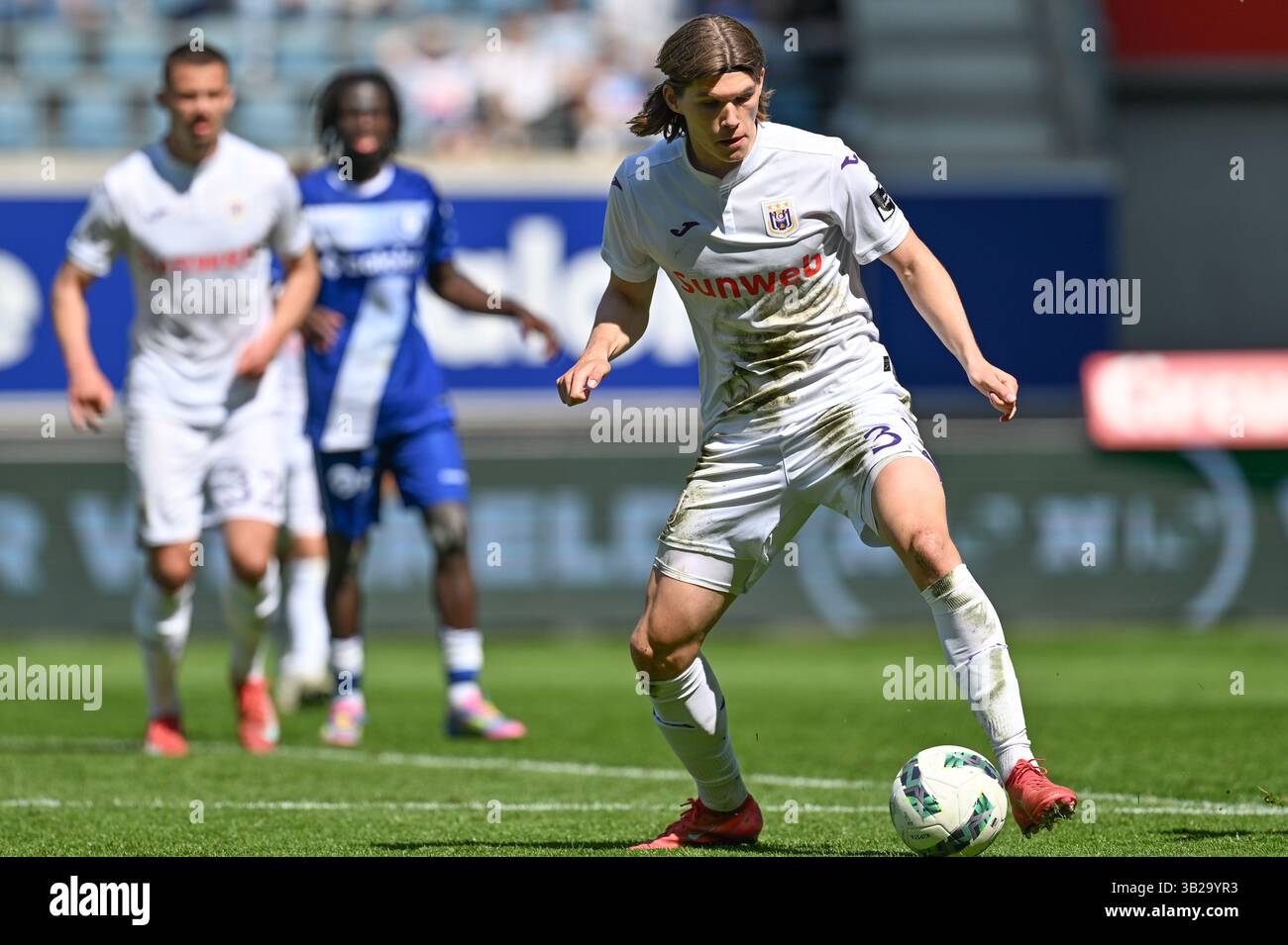 Lucas Hey (3) of Anderlecht pictured during the Jupiler Pro League ...