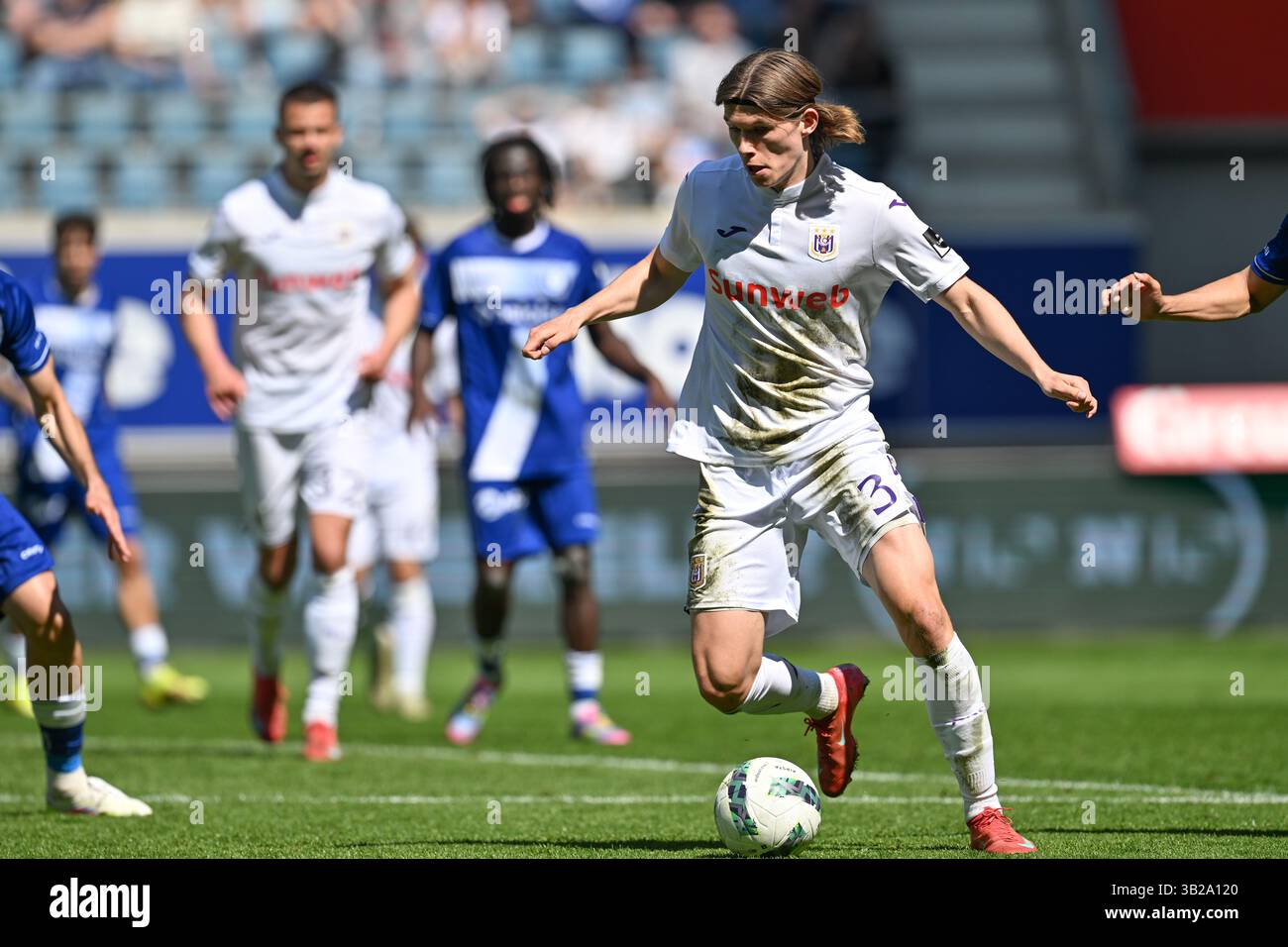 Lucas Hey (3) of Anderlecht pictured during the Jupiler Pro League ...