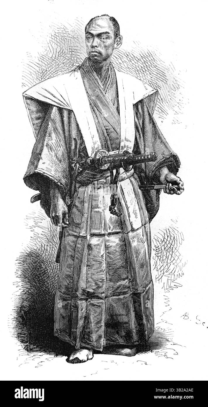 Taikun or Shogun Official Wearing Tradional Japanese Town Costume Japan ...