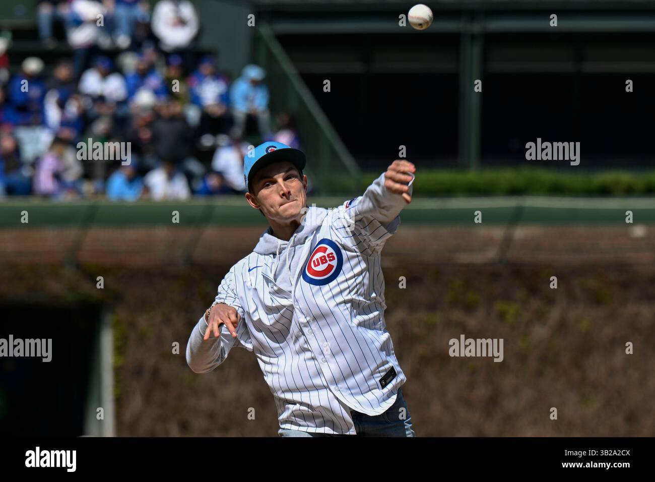 Alec Pierce, an Indianapolis Colts wide receiver, throws out a ...