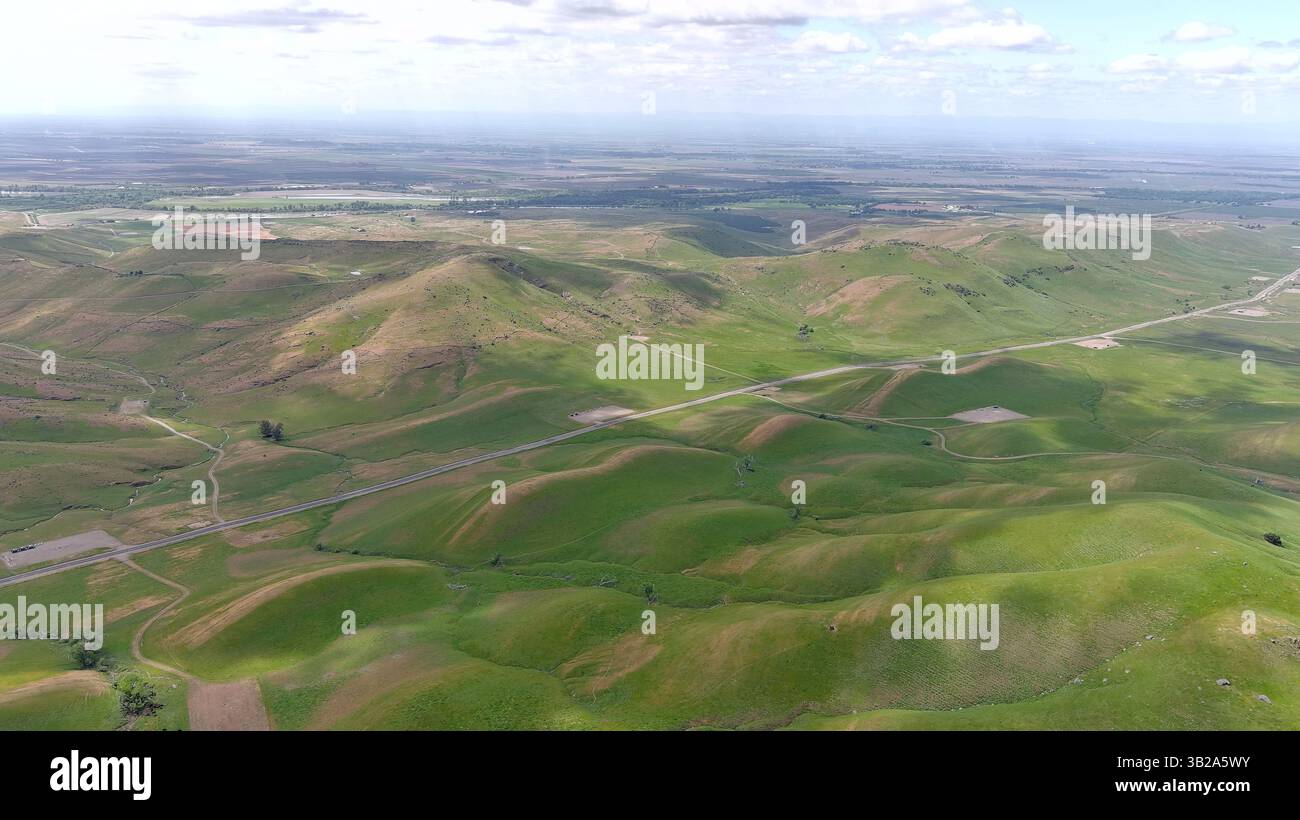 Aerial views of the Sutter Buttes the worlds smallest mountain range ...