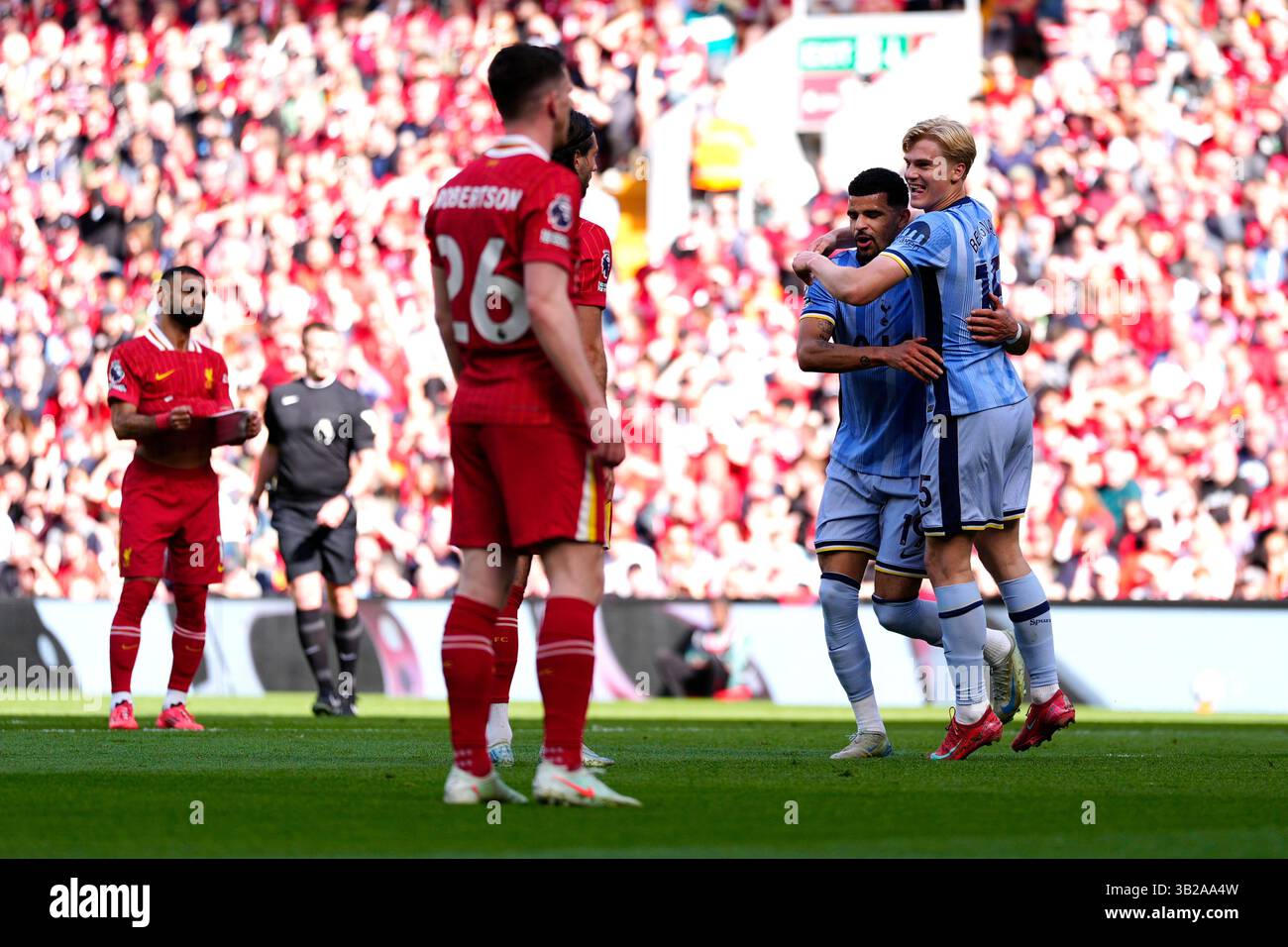 Liverpool tottenham 27 april 2025 salah hi-res stock photography and ...