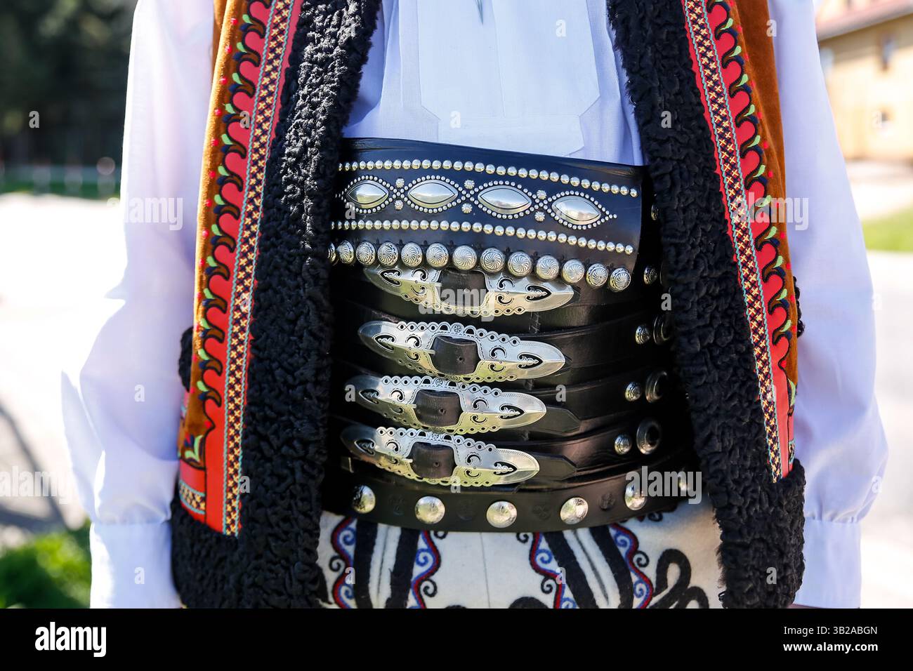 A traditional highlander belt is seen as grazing season begins with ...