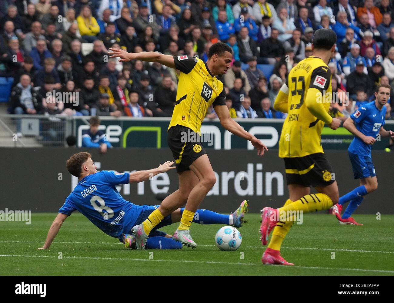 April 26, 2025, PreZero Arena, Sinsheim, GER, 1.FBL, TSG Hoffenheim vs ...