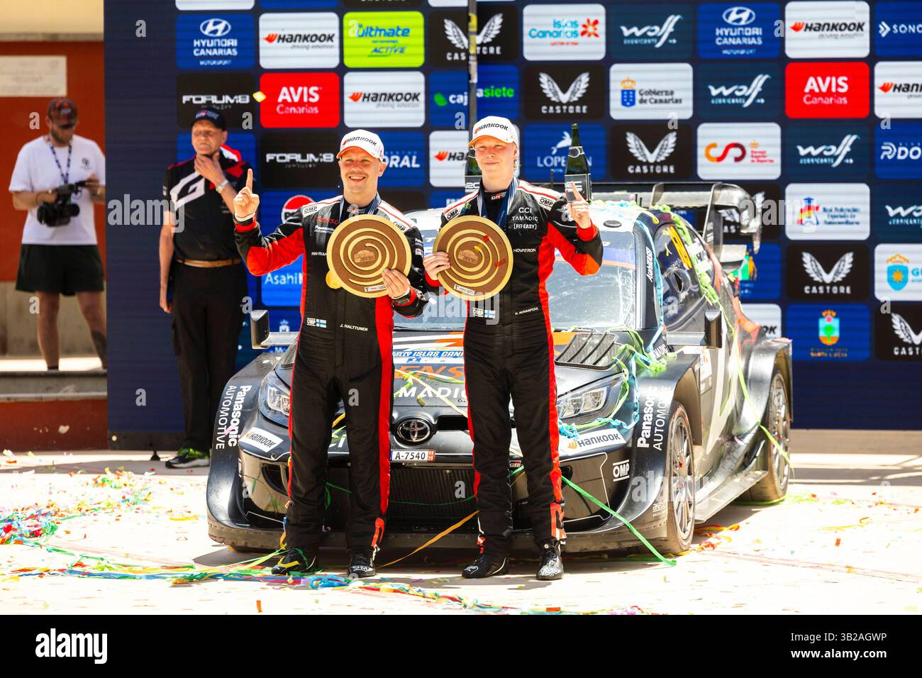 Las Palmas, Espagne. 27th Apr, 2025. ROVANPERA Kalle, Toyota GR Yaris ...