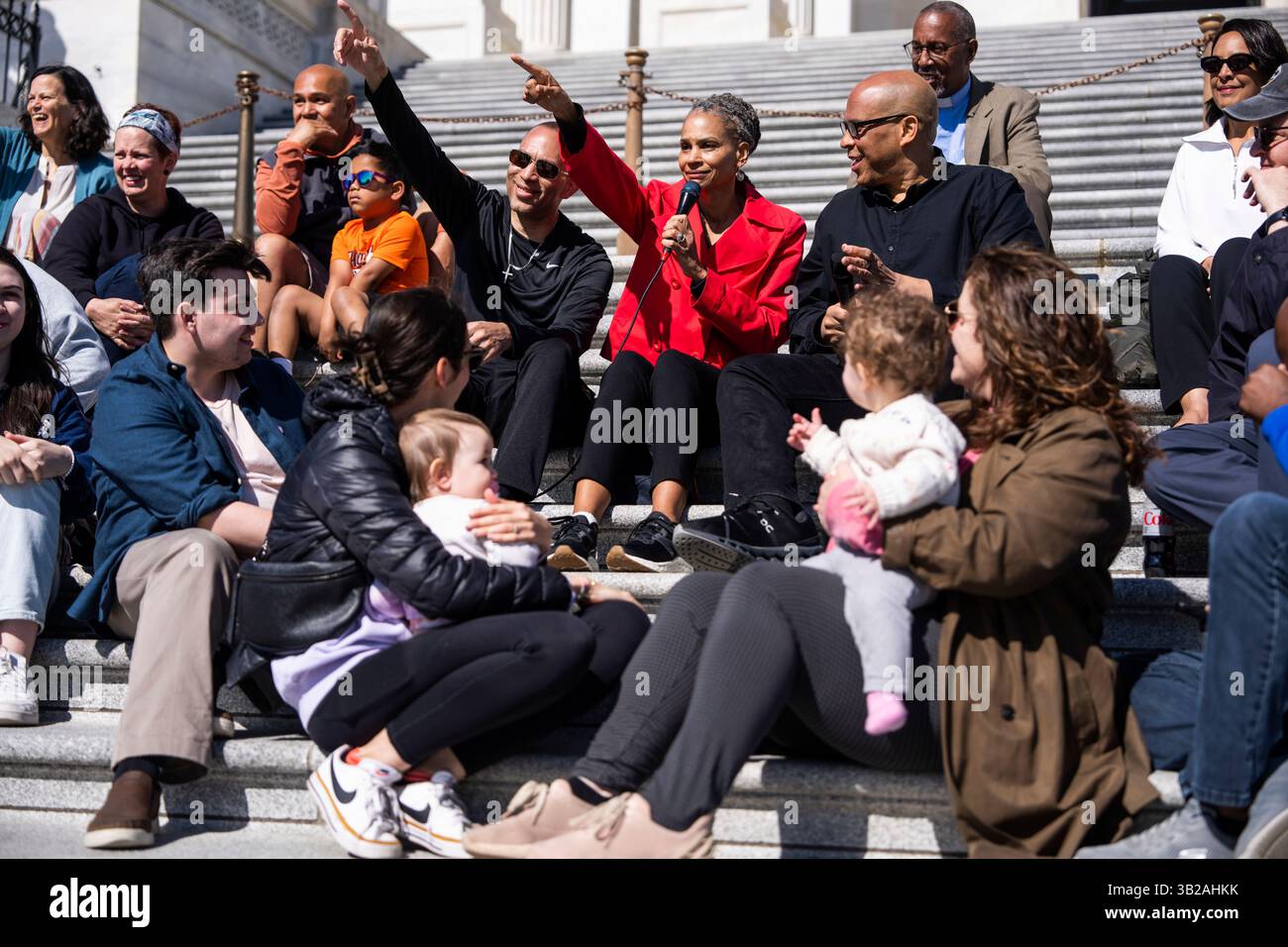 UNITED STATES - APRIL 27: From left, House Minority Leader Hakeem ...