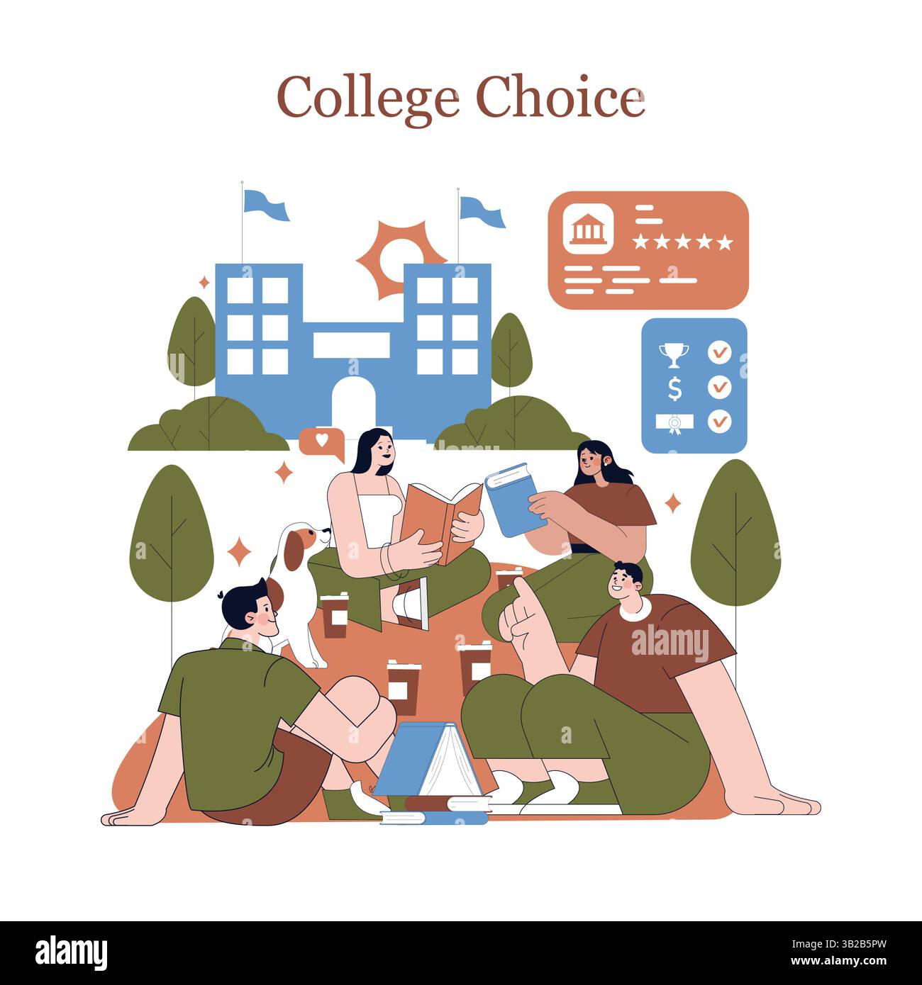 College life networking Stock Vector Images - Alamy