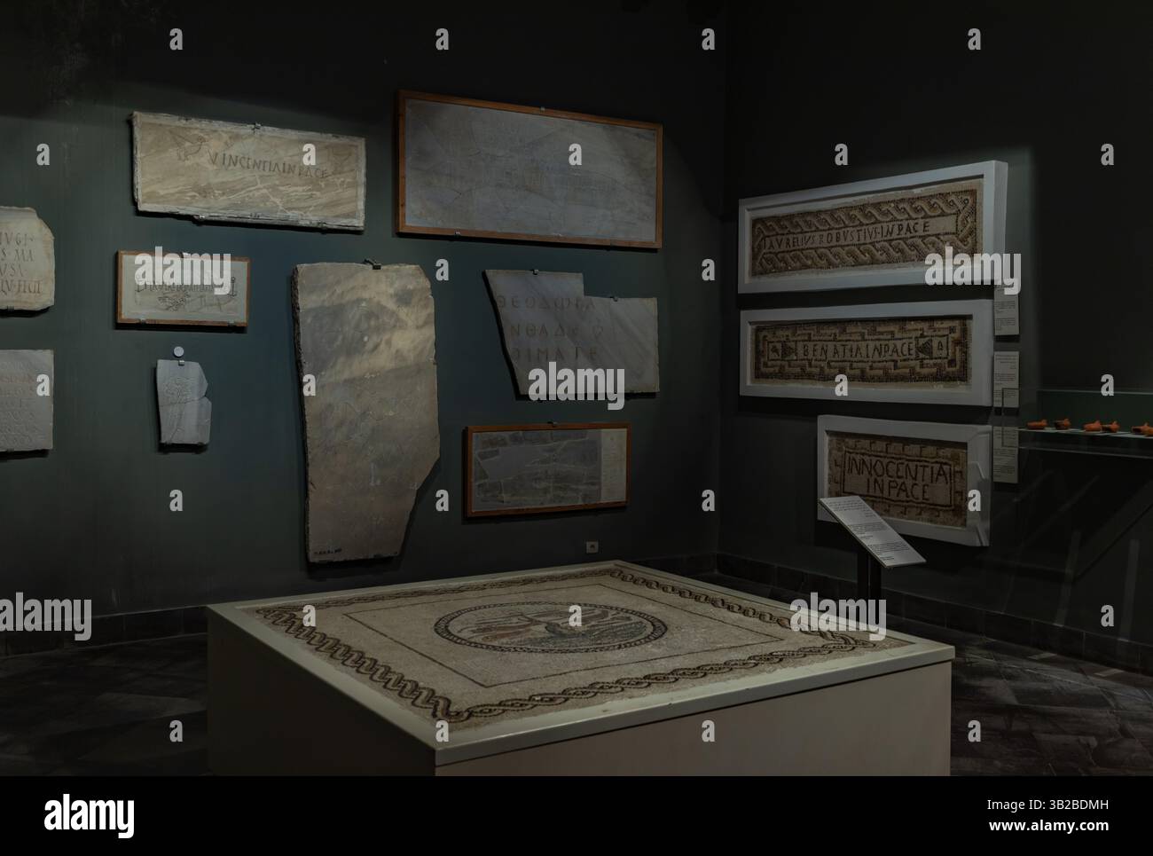 A picture of the interior of the Sousse Archaeological Museum ...