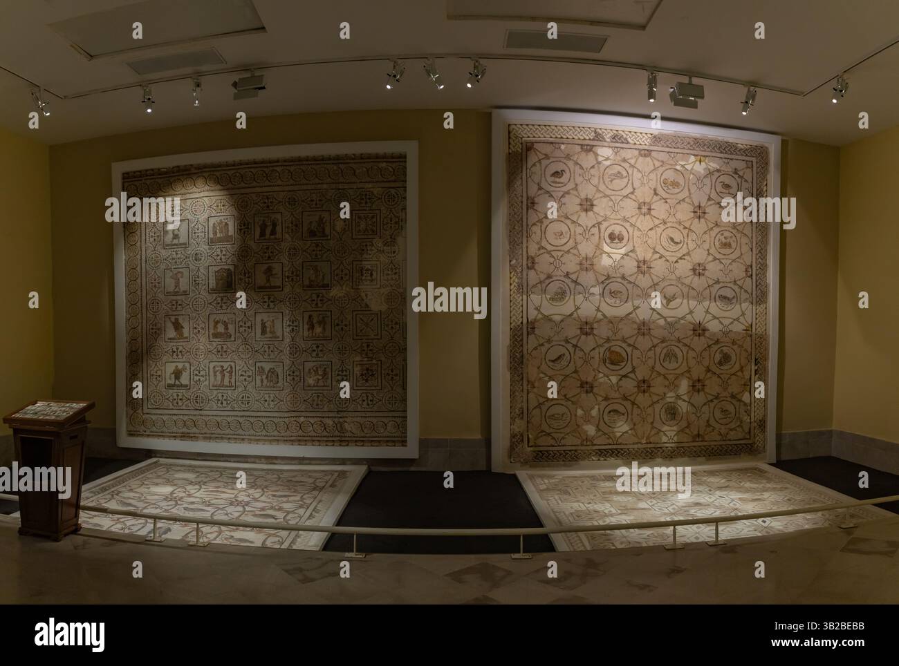 A picture of the interior of the Sousse Archaeological Museum ...