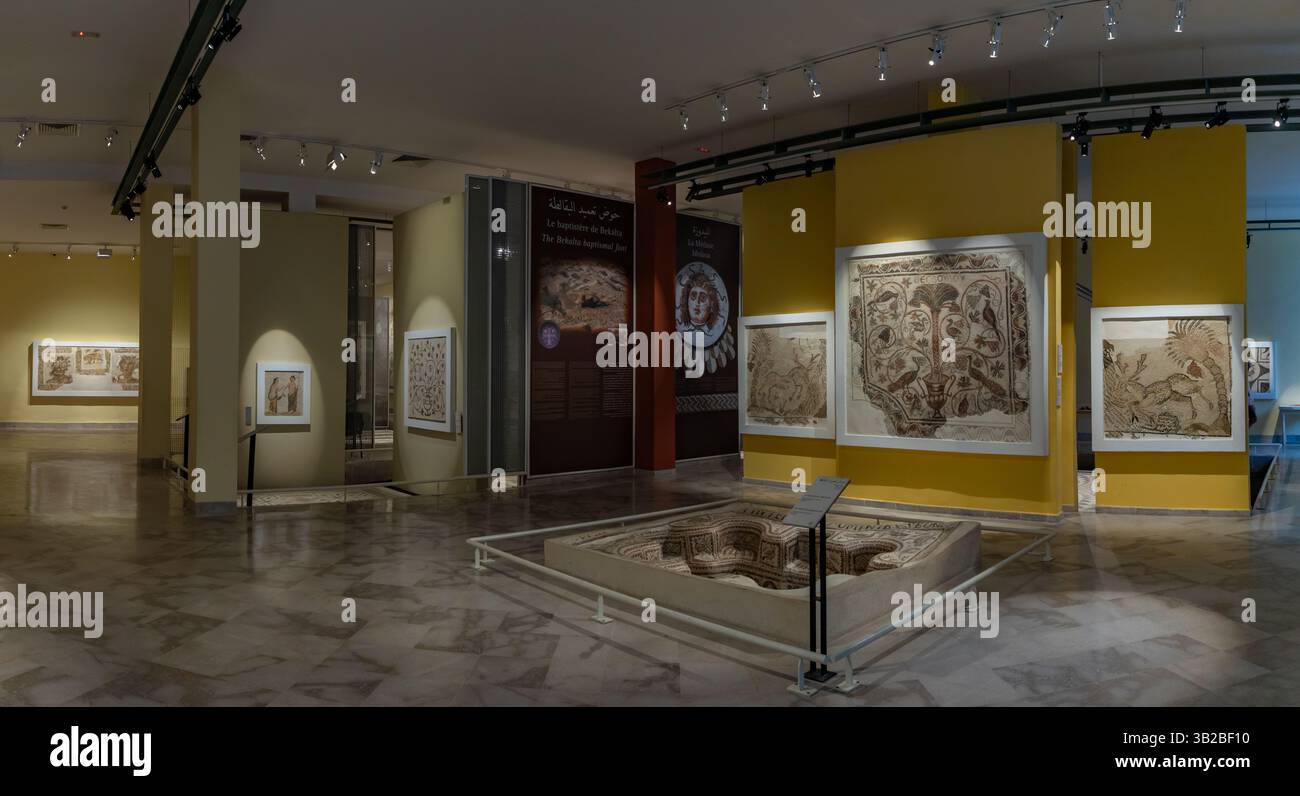 A picture of the interior of the Sousse Archaeological Museum ...