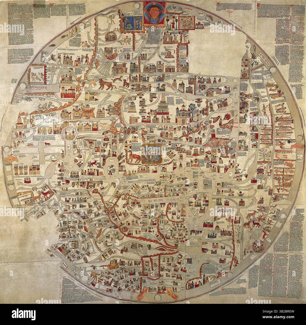 The Ebstorf Map was an example of a mappa mundi (a medieval European ...