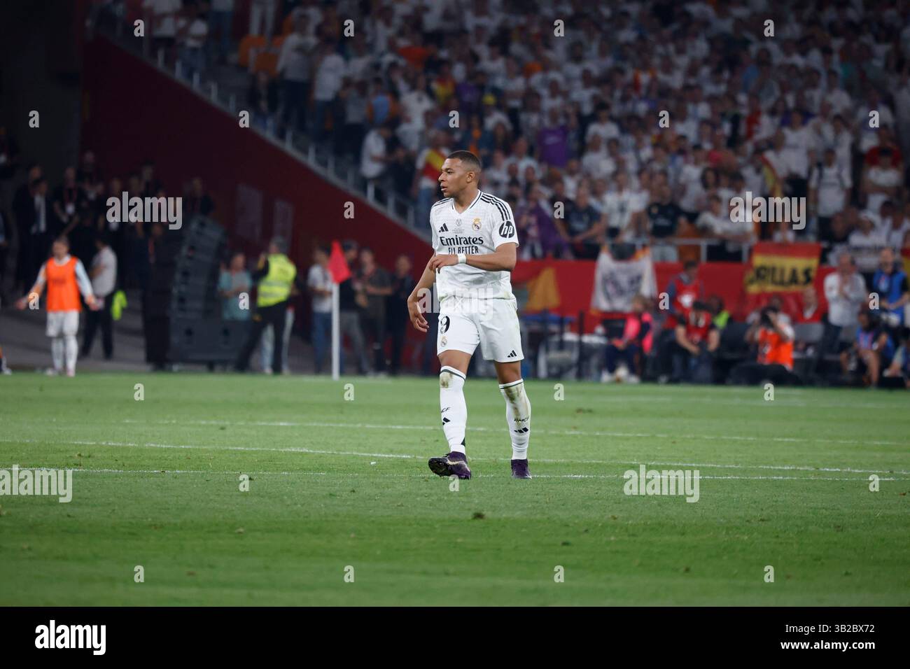 SEVILLE, SPAIN - APRIL 26, 2025: Kylian Mbappe during Copa del Rey ...