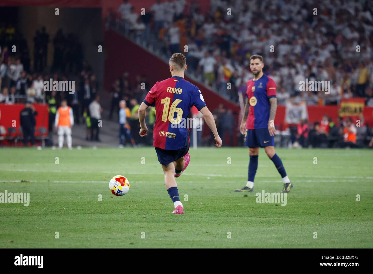 SEVILLE, SPAIN - APRIL 26, 2025: Fermin Lopez during Copa del Rey Final ...