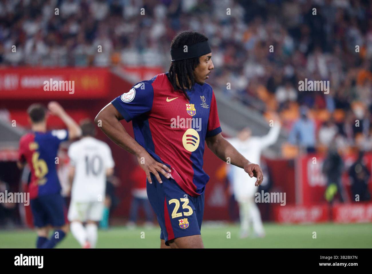 SEVILLE, SPAIN - APRIL 26, 2025: Jules Kounde during Copa del Rey Final ...