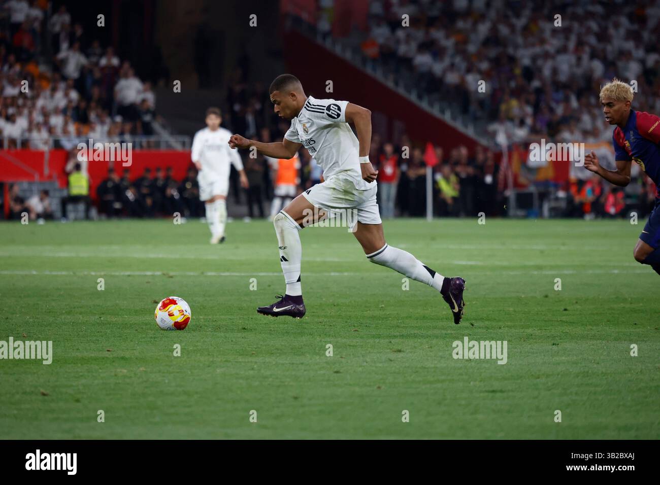 SEVILLE, SPAIN - APRIL 26, 2025: Kylian Mbappe during Copa del Rey ...