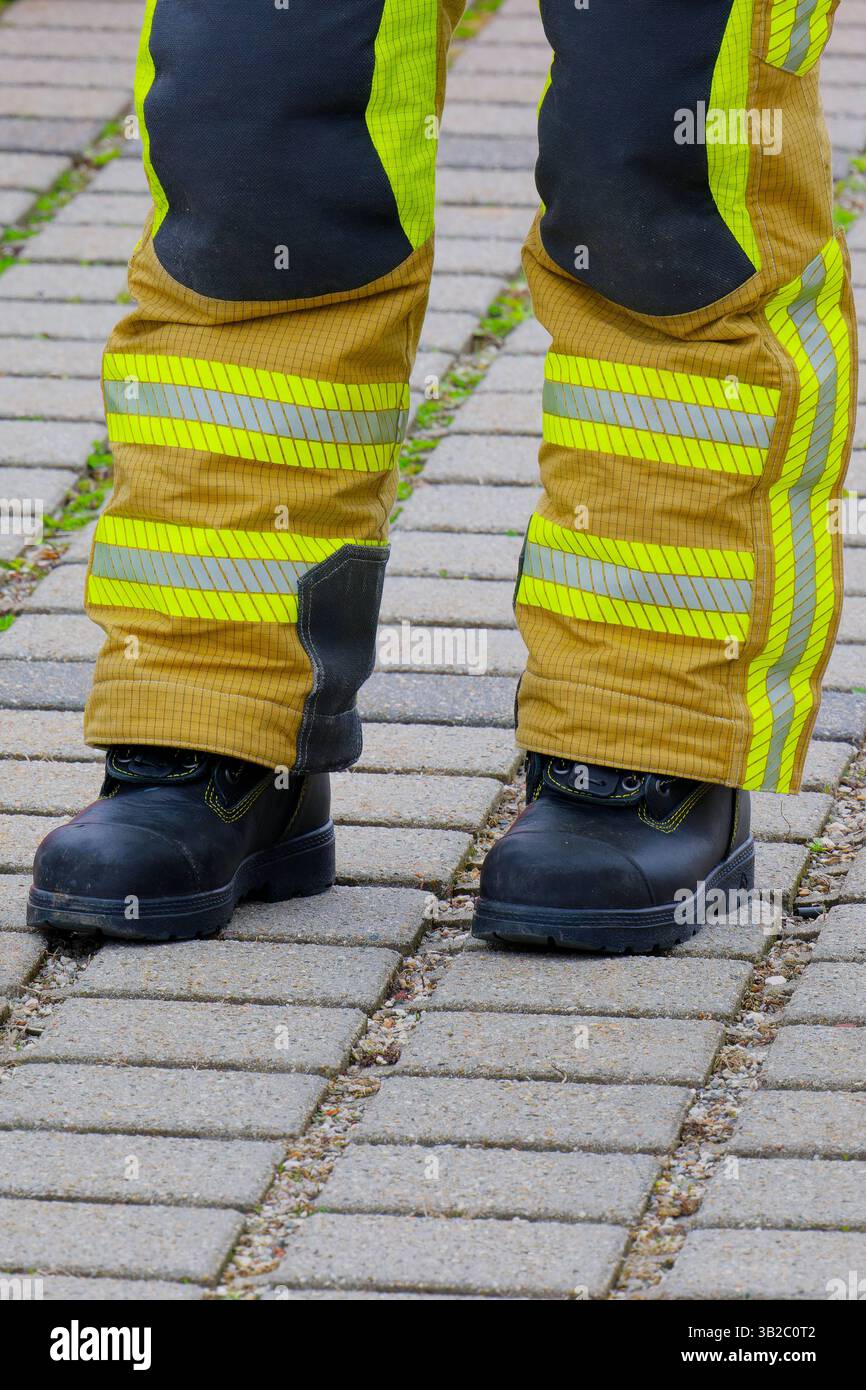 Achtung. Einsatz der Feuerwehr. Siegsdorf Bayern Deutschland ...
