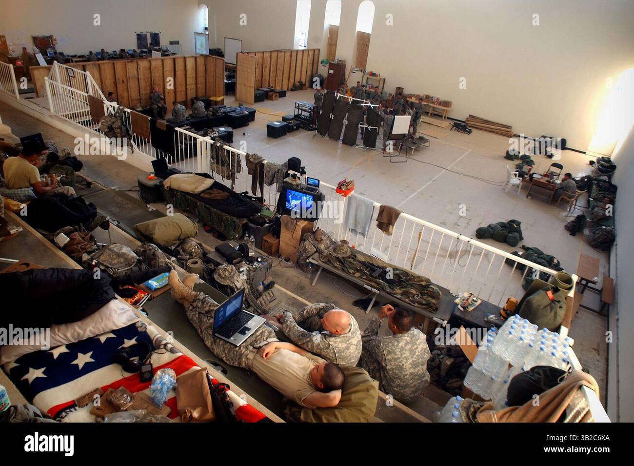 Feb 20, 2007 - Baghdad, Iraq - Laying down on his cot, Ssgt. Mark Risko ...