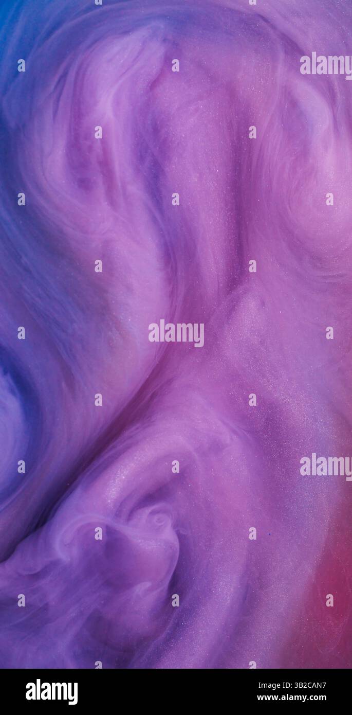 Mist texture. Ink water. Blur pink purple blue color vapor liquid ...