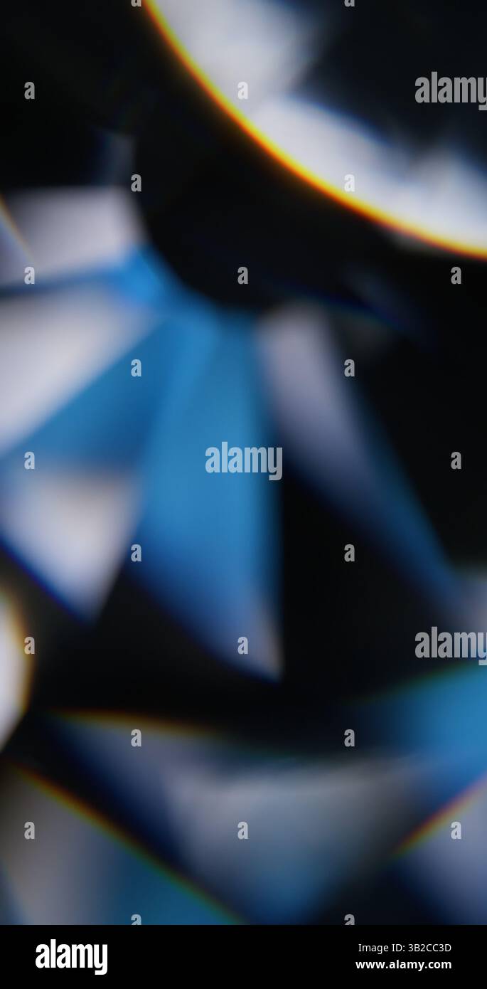 Leaking reflection. Blur flare art. Defocused blue red yellow light ...