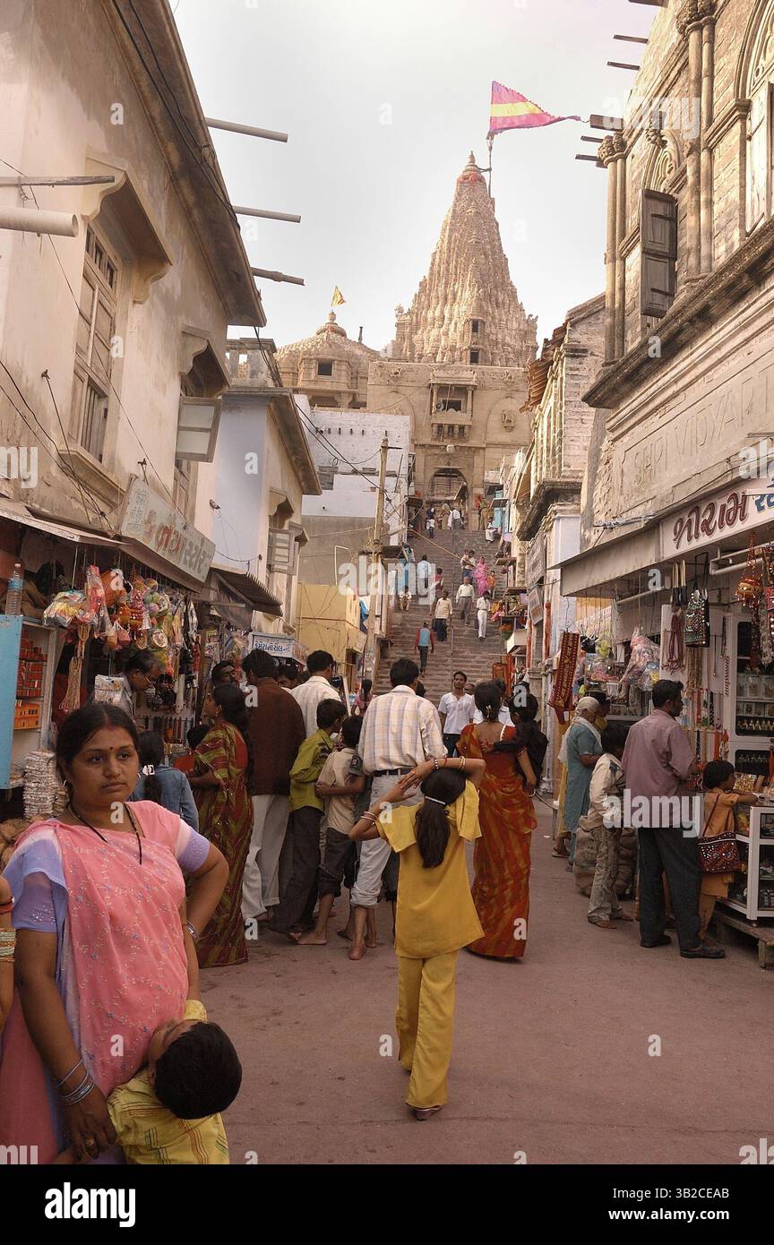 Dec 01, 2009 - Dwarka, Gujarat, India - Dwaraka temple, situated in ...