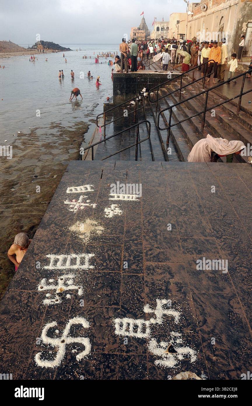 Dec 01, 2009 - Dwarka, Gujarat, India - Dwaraka temple, situated in ...