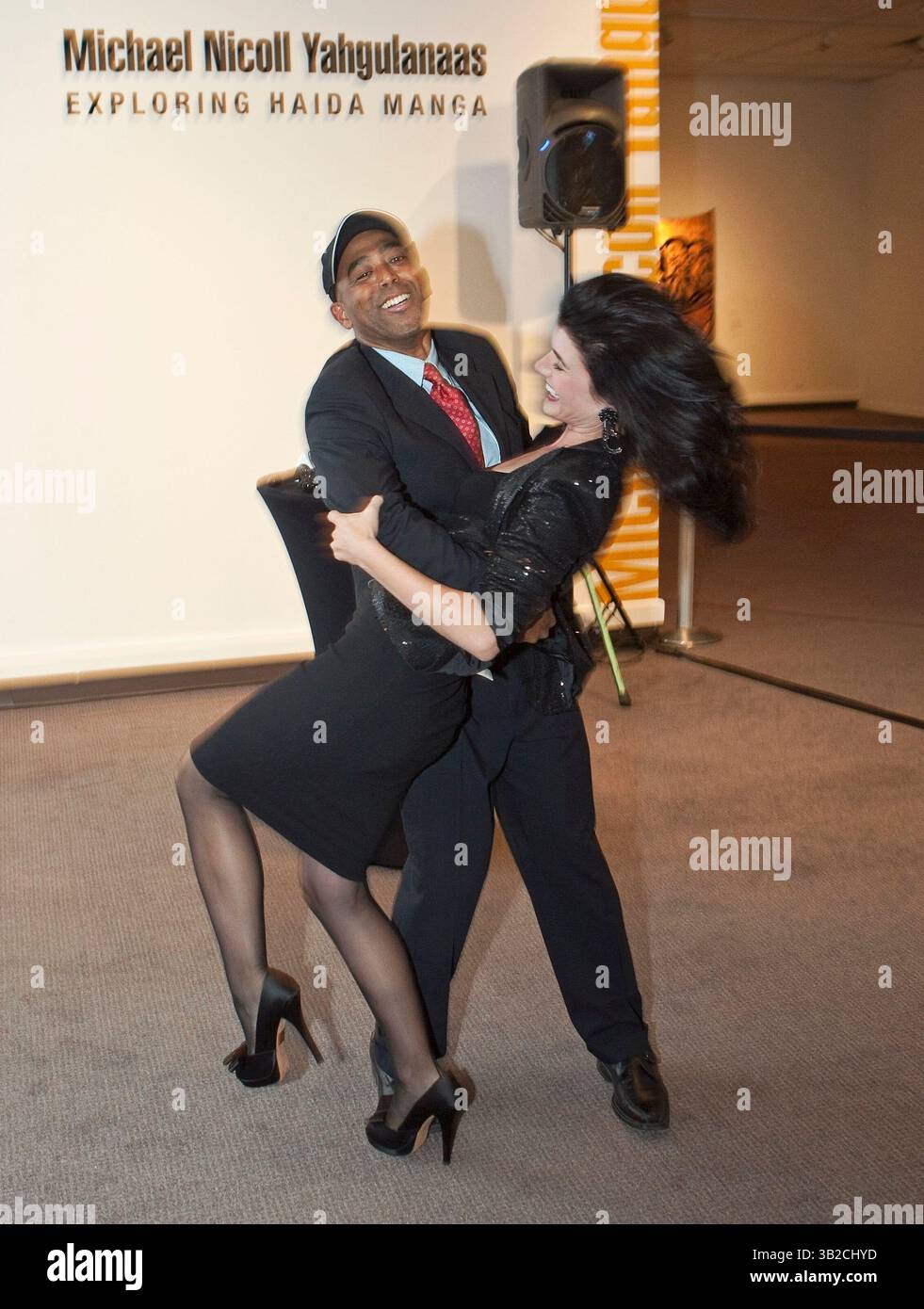 Nov 13, 2009 - Calgary, Alberta, Canada - Actress GABRIELLE MILLER dances with Nos Fuimos ...