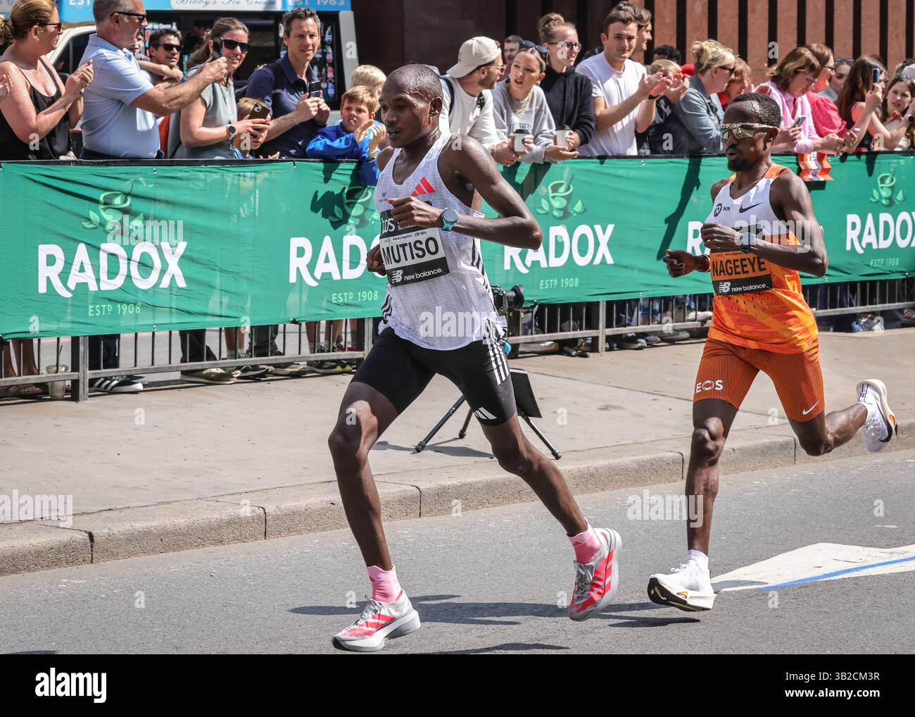 London, UK. 27th Apr, 2025. Alexander Mutiso Munyao, later third placed ...
