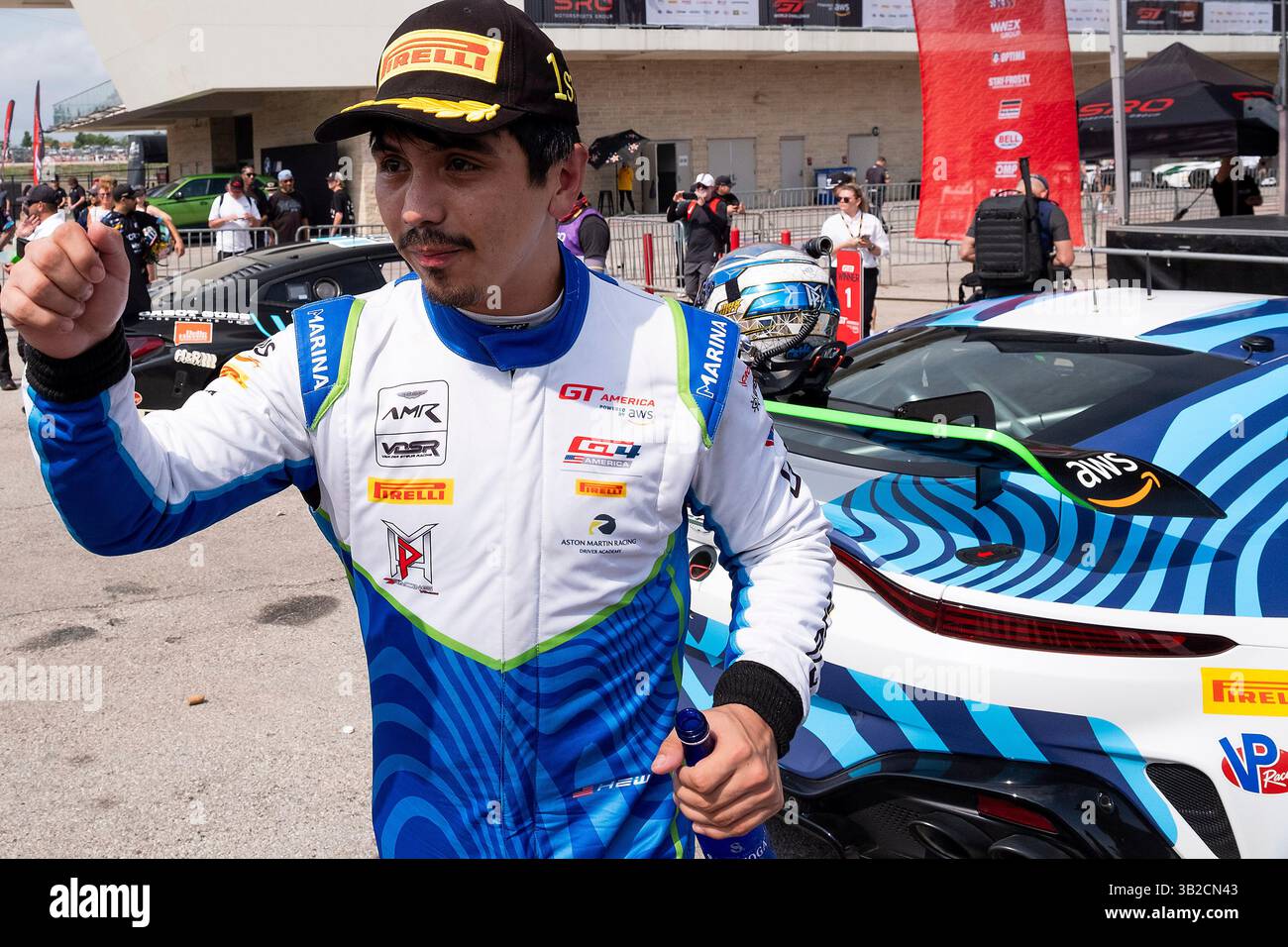 April 27, 2025: Max Hewitt (39) in the Aston Martin Vantage AMR GT4 ...