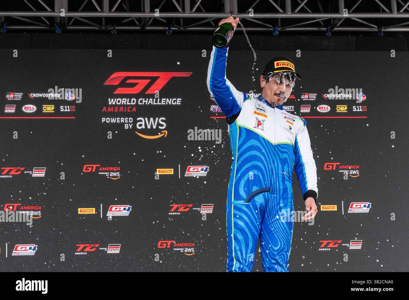 April 27, 2025: Max Hewitt (39) in the Aston Martin Vantage AMR GT4 ...