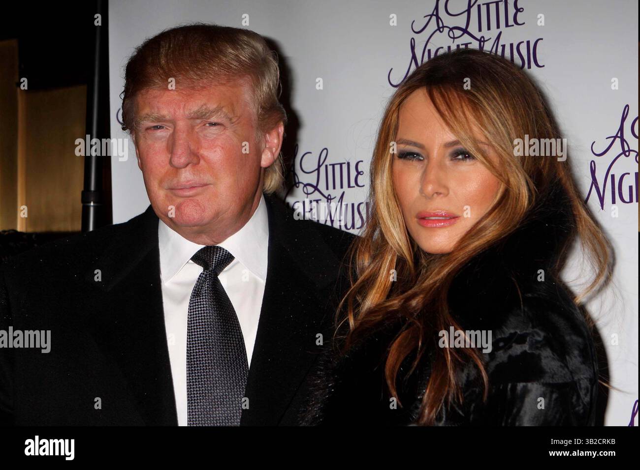 DONALD TRUMP and MELANIA KNAUSS TRUMP arriving at the opening night ...
