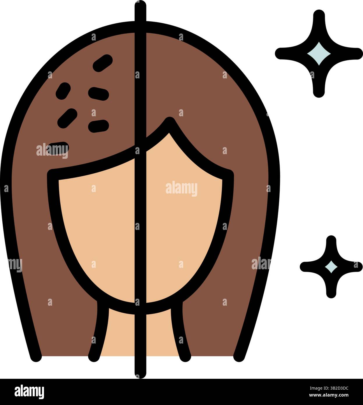 Refreshing Hair Wash Icon. Deep Scalp Cleansing and Hydration. Using ...