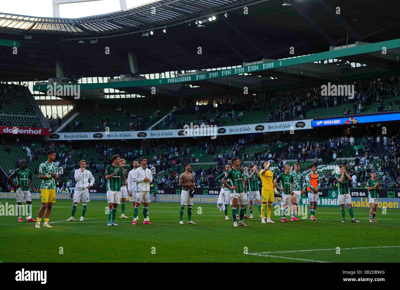 April 27 2025: Werder Bremenn team during a 1. Bundesliga game, Werder ...