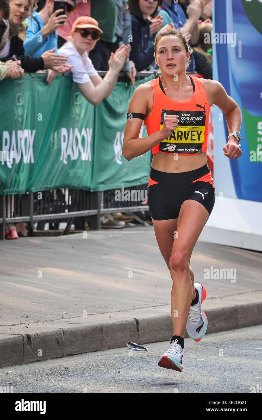London, UK. 27th Apr, 2025. British runner Rose Harvey (GBR). The Elite ...