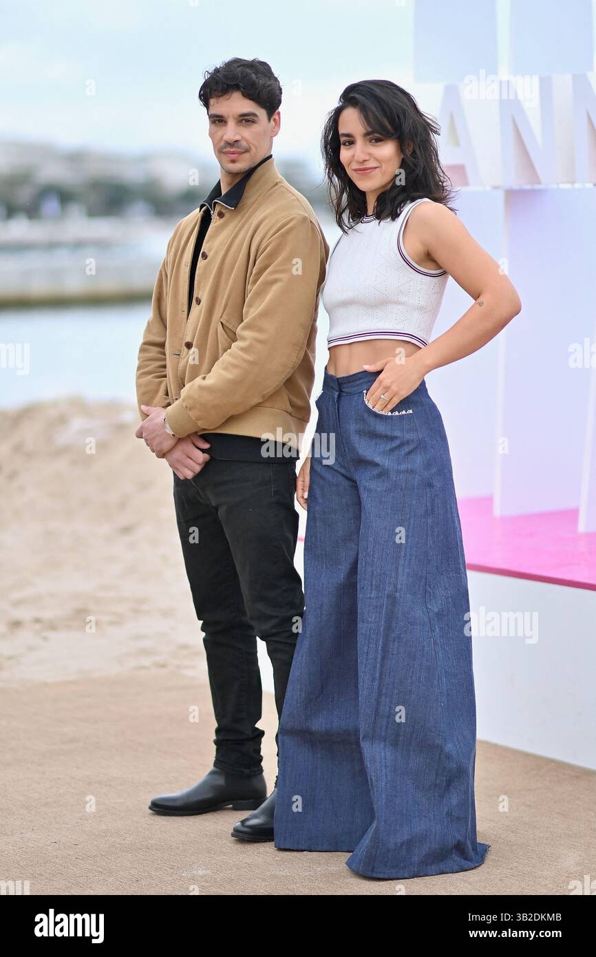 Cannes, France. 27th Apr, 2025. Raphael Acloque and Lina El Arabi ...
